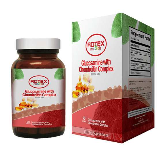 Rotex Naturals | Glucosamine with Chondroitin-Bottle-Box